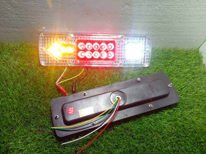 SEPASANG LAMPU STO LED PANAH PICK UP CARRY L300 KATANA 12V UNIVERSAL ...
