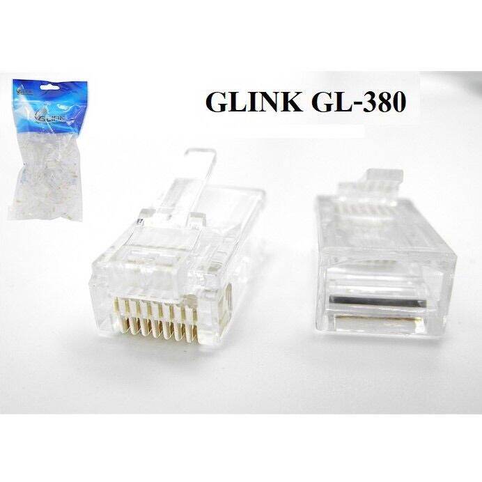 GLINK หัวแลน RJ45 Cat5 ถุงละ 100 หัว(GL380) | Lazada.co.th