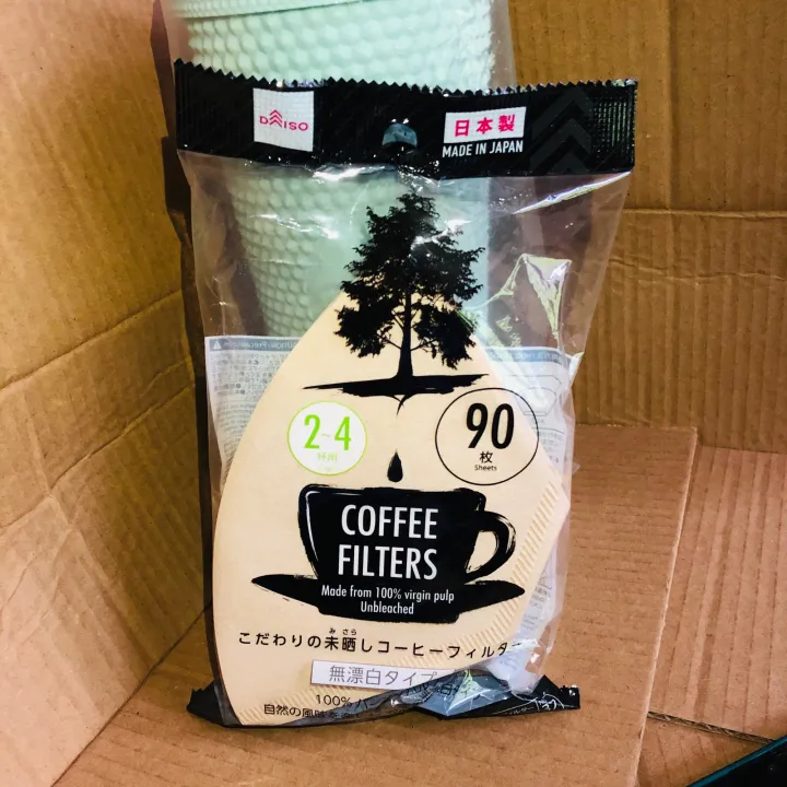 Daiso Coffee Filter 2-4 Cup size Brown | Lazada PH