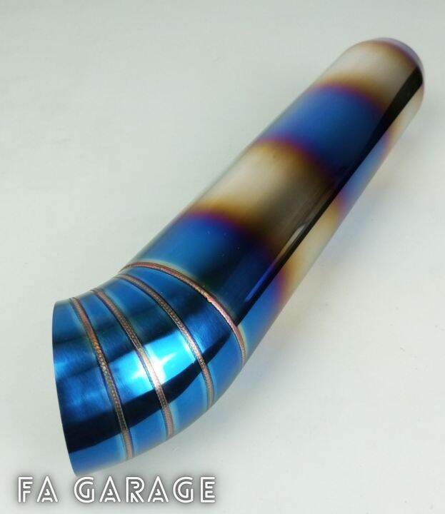 Titanium Blue Pipe Exhaust Muffler For Vehicle Car | Lazada PH
