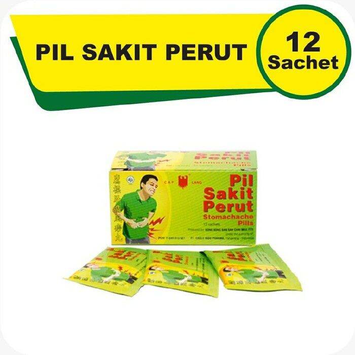 PIL SAKIT PERUT PSP BY CAP LANG OBAT SAKIT PERUT 12 SACHET | Lazada ...