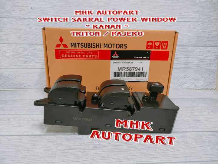 SAKLAR SWITCH POWER WINDOW KANAN TRITON PAJERO SPORT MR587941 | Lazada ...