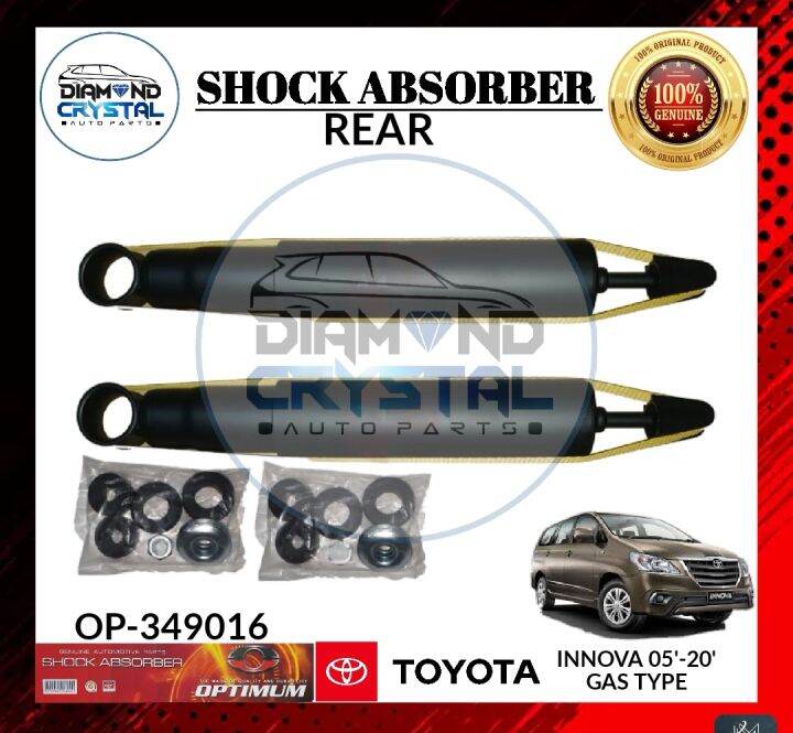 SHOCK ABSORBER TOYOTA INNOVA 2005-2015 REAR SET - LEFT / RIGHT P/N: OP ...