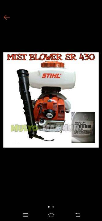 MIST BLOWER STIHL SR430 | Lazada Indonesia