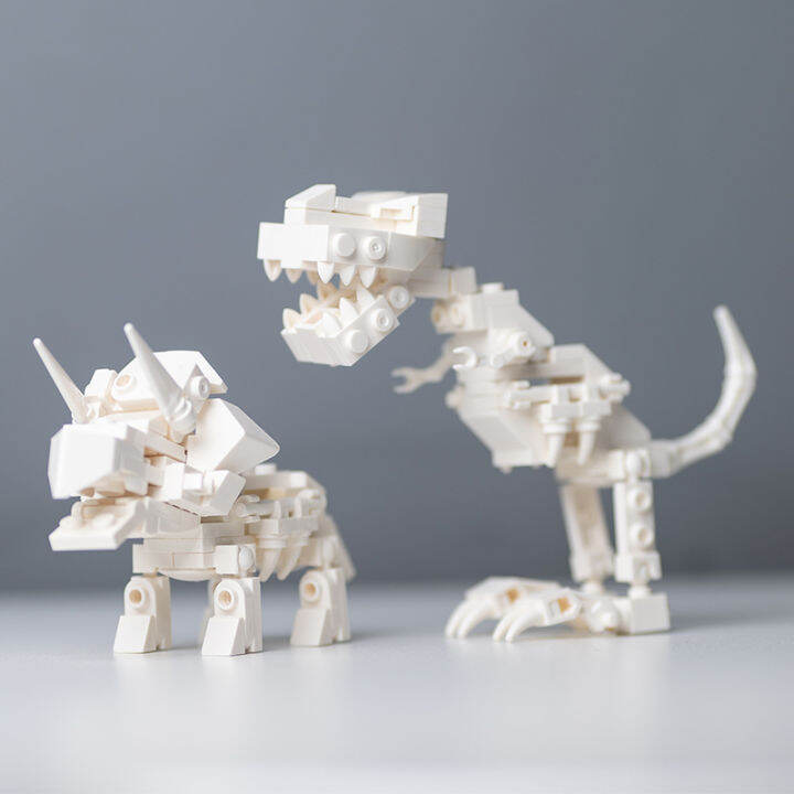 Dinosaur Fossil Skeleton Building Blocks Tyrannosaurus Triceratops ...