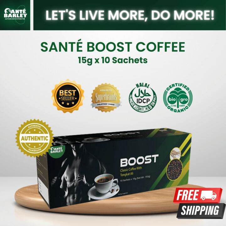Boost Coffe 10sachets per box (SANTE Boost Coffe) | Lazada PH