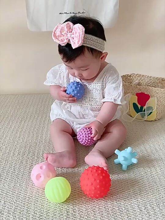 CANEL & CO Bayi Sensory Mainan Pelatihan Touch Handball / Bola Mandi ...