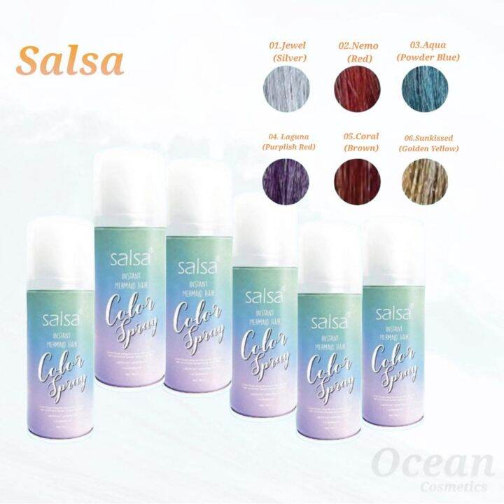 SALSA Instant Mermaid Hair Color Spray - Semir Rambut Temporary | Lazada