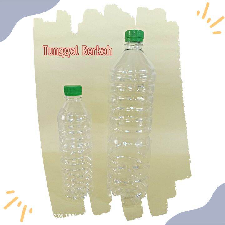 BOTOL PLASTIK 1,5 Liter / 1500 ml dan 600 ml / Botol PET / Botol Minum ...