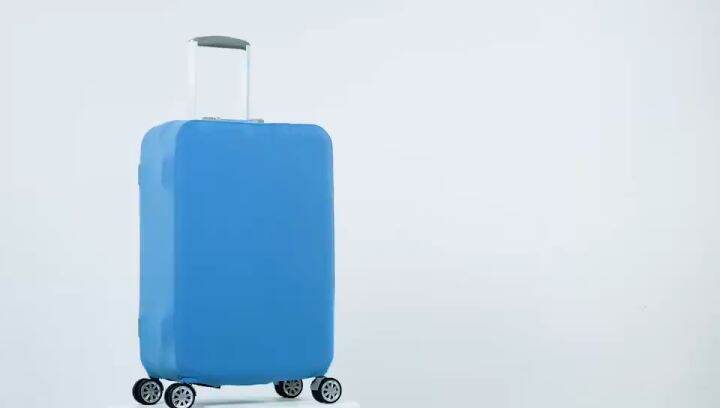 【On Hand】Map Flat Print Luggage Cover / Spandex Elastic Suitcase Cover ...
