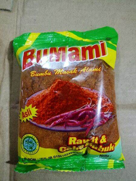 cabe bubuk halus 40gr kemasan hijau bumami | Lazada Indonesia