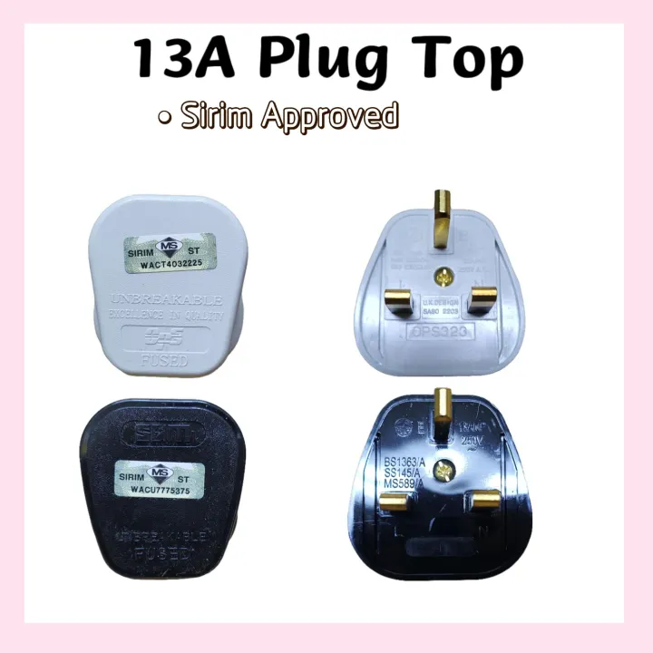 13A Plug Top With Sirim Approved Kepala Plug | Lazada