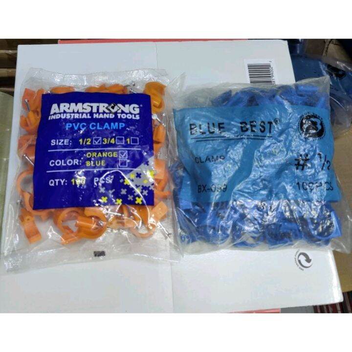 Heavy-duty 100PCS Pvc Clamp 1/2inch orange and Blue/pipe clamp/pipe ...