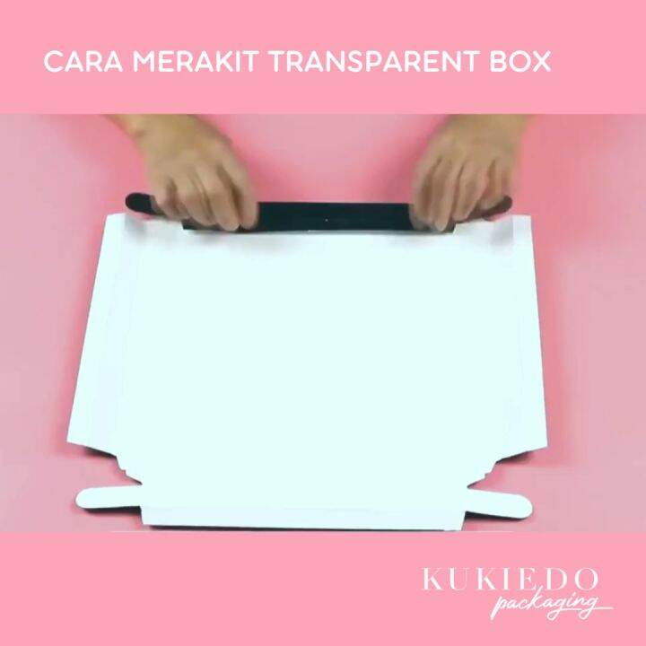 Box Mika Polos 26 x 26 x 30 cm | Dus Kotak Transparant Putih ...