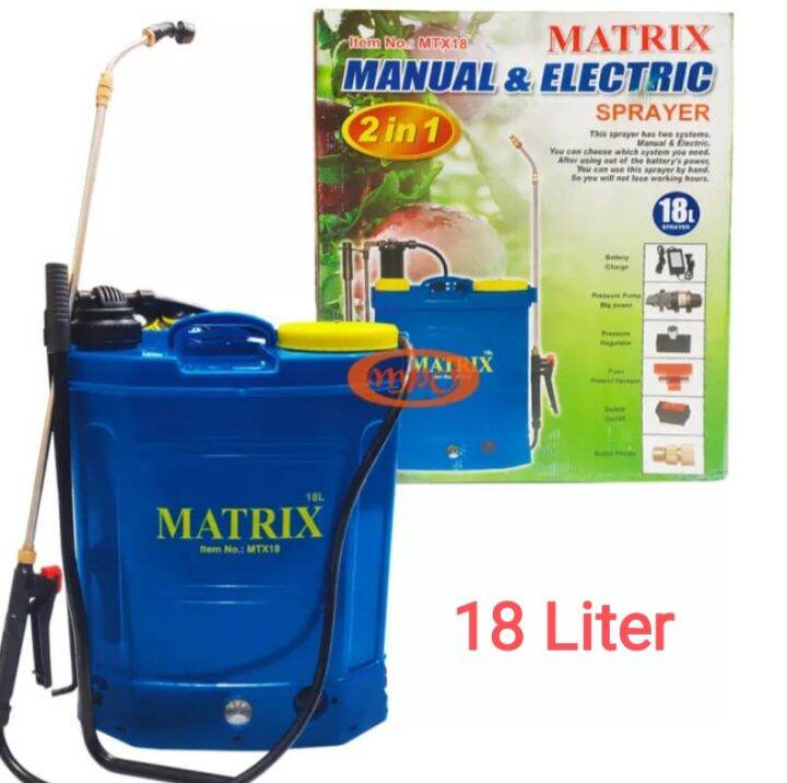 semprot hama sprayer penyemprot hama MATRIX 18 L Manual dan elektrik ...
