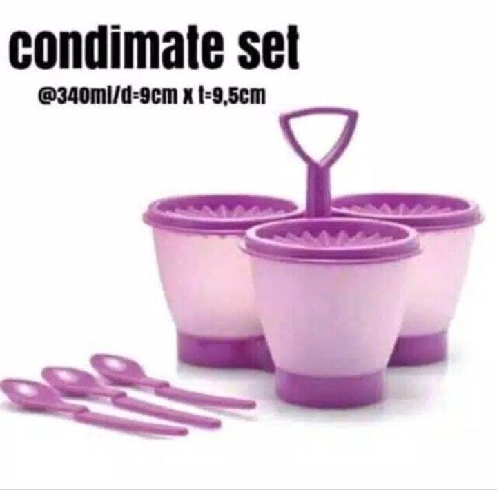 Tupperware condimate set tempat saus sambal | Lazada Indonesia