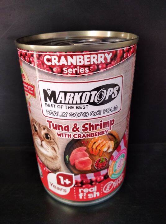Markotops kaleng ADULT TUNA & SHRIMP 400gr - wetfood cat Makanan basah ...