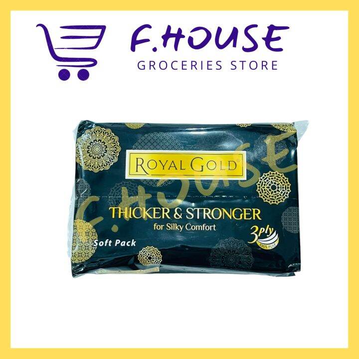 Royal Gold Luxurious Facial Tissue Soft Pack (3ply x 50’s x 1 pack ...