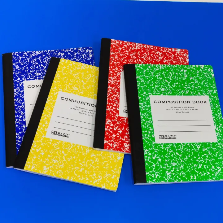 Bazic Composition Notebook 100 sheets, 200 pages | Lazada PH
