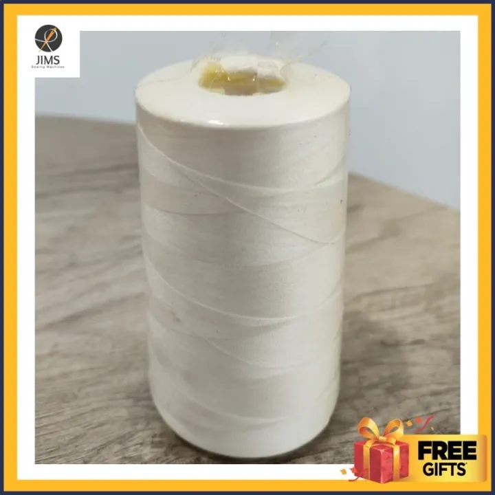 【Cream】5000m Benang Jahit Lurus/ Sewing Threads | Lazada