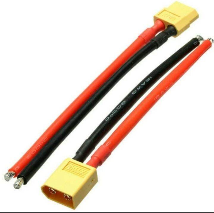 Connector XT60 male & female w cable 14AWG for lipo battery & esc ...