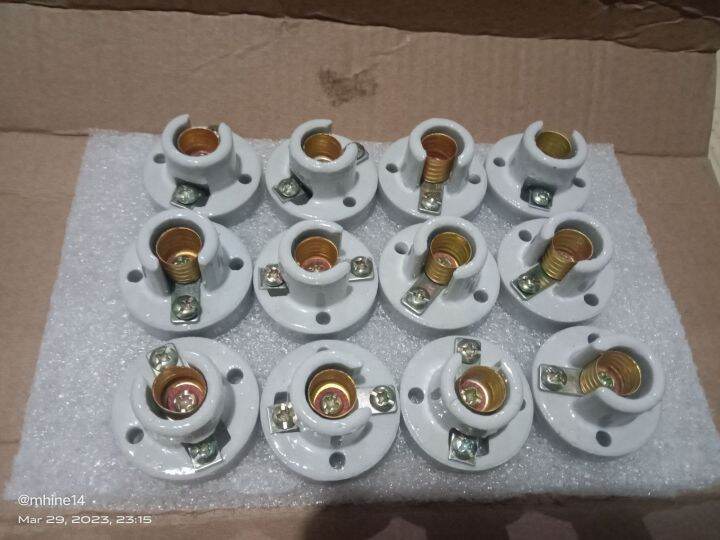 porcelain socket size E10 1box 50pcs 500pesos | Lazada PH