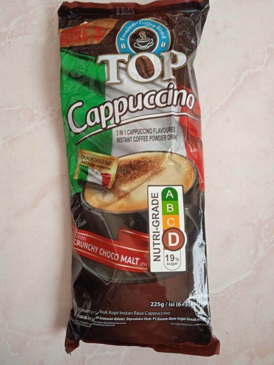 Top Cappuccino with Crunchy Choco Malt 6+3 sachet | Lazada PH