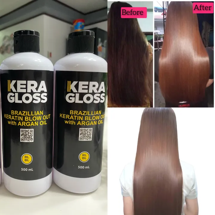 500ML KERAGLOSS BRAZILIAN BLOWOUT HAIR TREATMENT WITH ARGAN OIL | Lazada PH