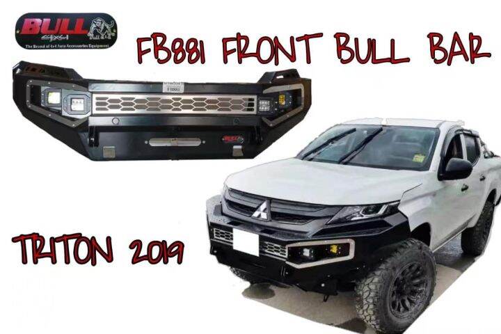 Mitsubishi triton 2019 2020 2021 2022 front bull bar bumper bodykit ...