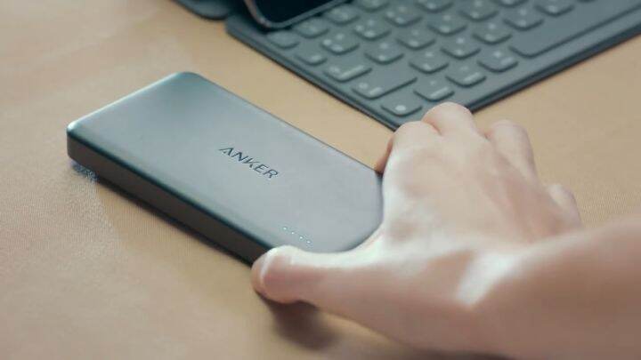 ANKER พาวเวอร์แบงค์ ความจุ 10000 mAh แบบบาง รุ่น A1261H11-AK58 | Lazada ...