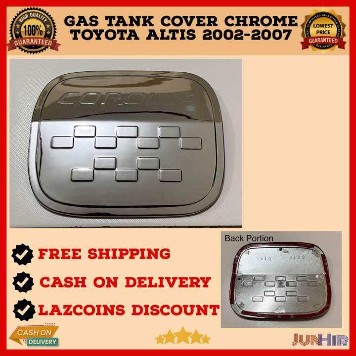 GAS TANK FUEL TANK CHROME COVER TOYOTA ALTIS 2002 2003 2004 2005 2006 ...