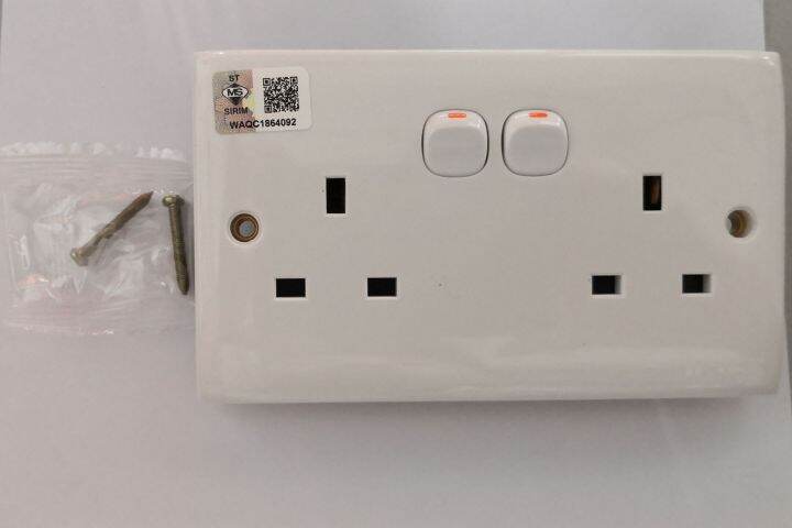 MIND 13A 2GANG SWITCH SOCKET | Lazada