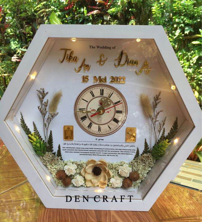 CUSTOM MAHAR HEXAGON JAM / mahar hexagonal / MAHAR KEKINIAN | Lazada Indonesia