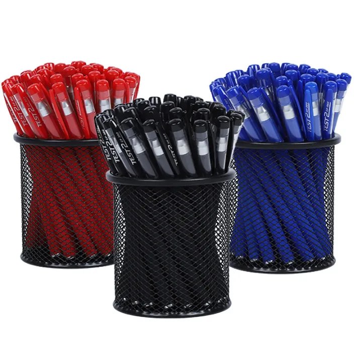 3 Pens 20 Refills Ballpen Set 0.5 mm Black Gel Pens for writing School ...