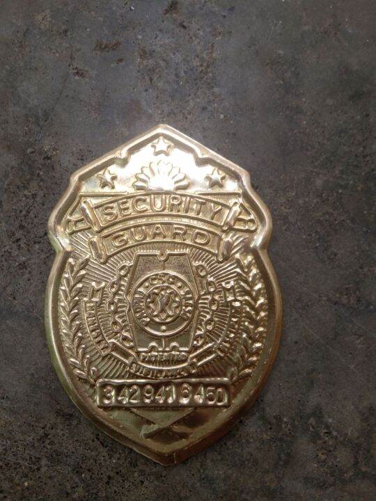 security guard badge magnetic with sss number | Lazada PH