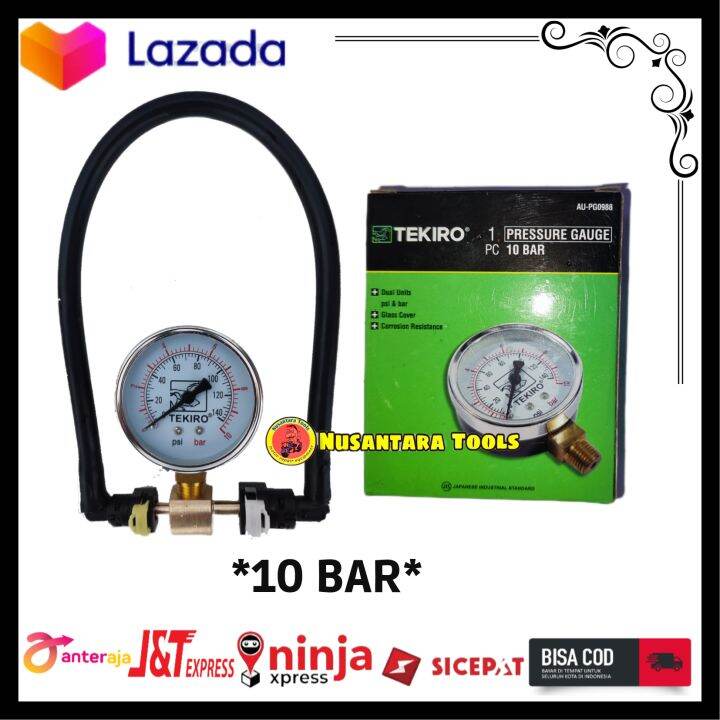 fpg alat ukur tekanan pompa bensin motor ijeksi 10 bar | Lazada Indonesia