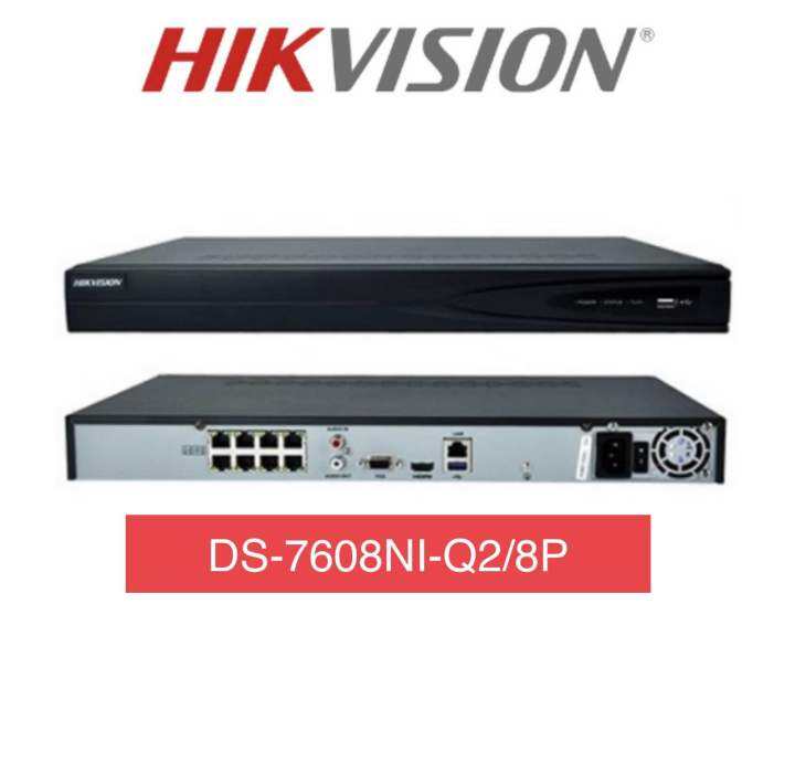HIKVISION DS-7608NI-Q2/8P 8ch 1U 8 PoE 4K NVR | Lazada