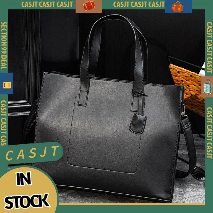 JMKJ Handbag men's horizontal Tote Bag Korean men's bag fashion men's ...