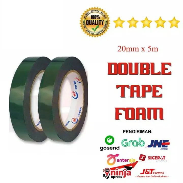 Double Foam Tape Hijau Double Tape Busa Super | Lazada Indonesia