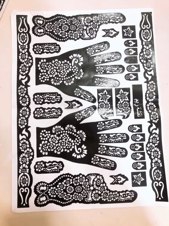 [New] Sticker Inai Sticker Inai Celup/ Tangan/ Kaki/ Jari | Lazada