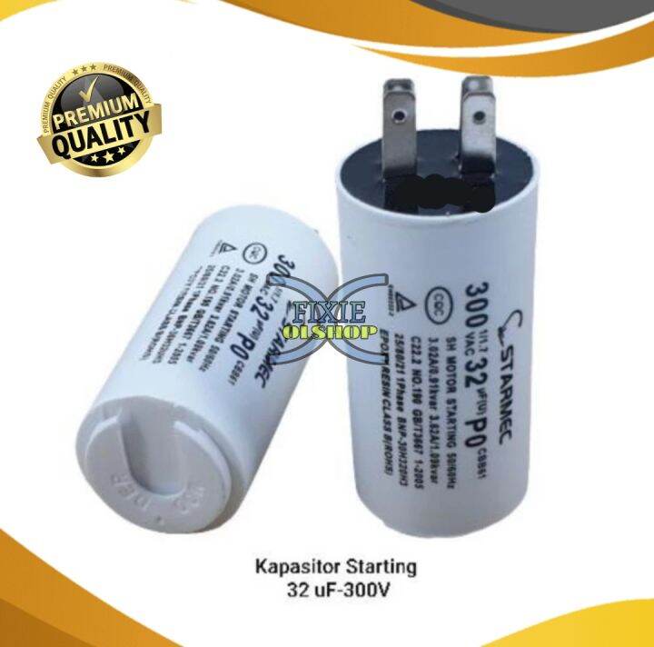 kapasitor kulkas capacitor starting 32uf 300VAC | Lazada Indonesia