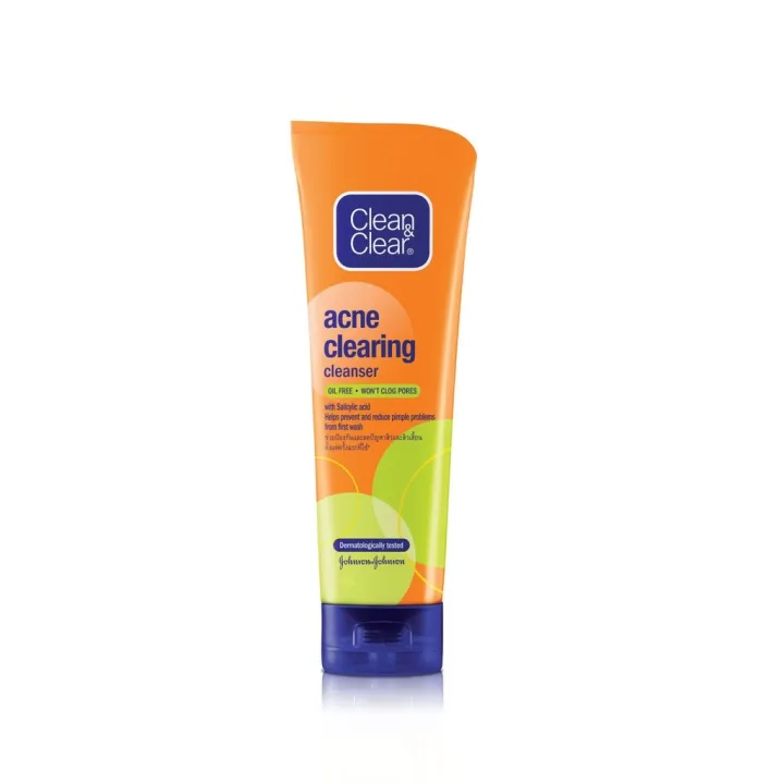 Clean & Clear acne clearing cleanser 80g. โฟมล้างหน้าคลีนแอนด์เคลียร์ ...