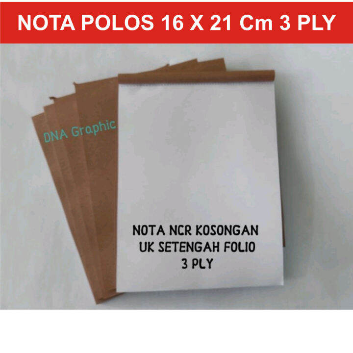 NOTA POLOS ATAU KOSONGAN RANGKAP 3 UKURAN 16 X 21 Cm | Lazada Indonesia