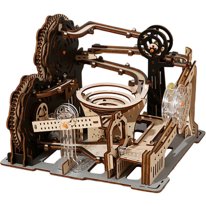 Electric Mechanical Gear Puzzles DIY 3D Wooden Mechanical Model Craft ...
