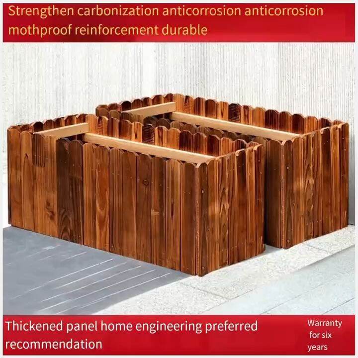 PLANTERS Planting flower box, outdoor flower pot, solid wood pot ...
