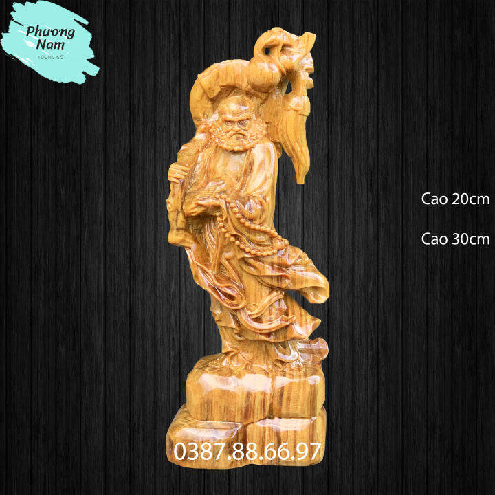 Tượng đạt ma cao 20cm và 30cm được làm bằng gỗ huyết long | Lazada.vn