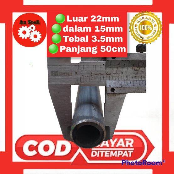 Pipa Besi Seamless - Diameter Luar 22mm/Dalam 15mm - Tebal 3.5mm ...