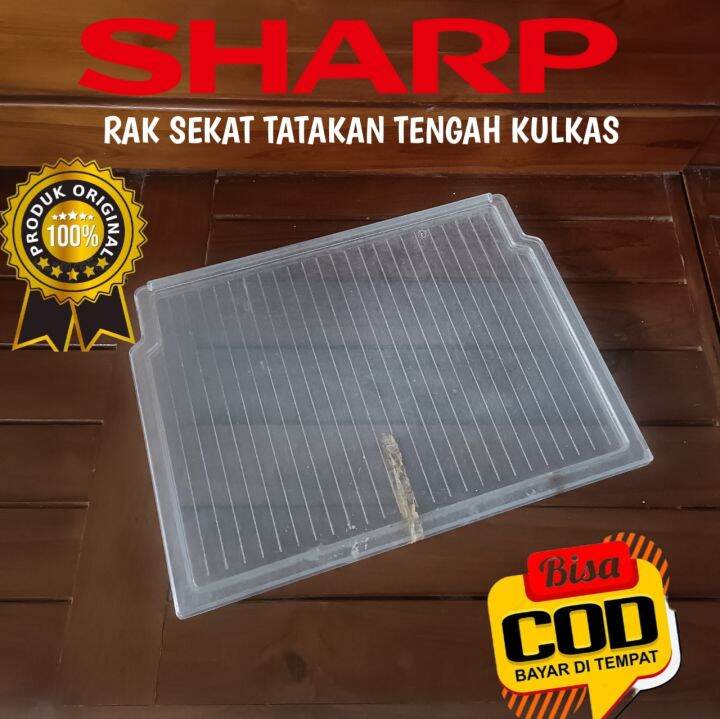 RAK SEKAT RAK TATAKAN TENGAH KULKAS SHARP TYPE LAMA UKURAN 43- x 31,5cm ...