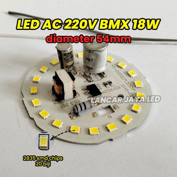 PCB LED AC BMX 18W Sparepart Lampu LED | Lazada Indonesia