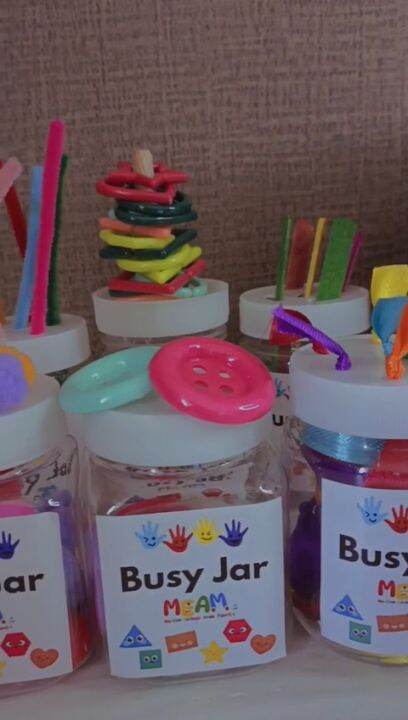 MEAM Busy Jar Mainan Edukasi Anak Montessori Motorik Sensori Play ...